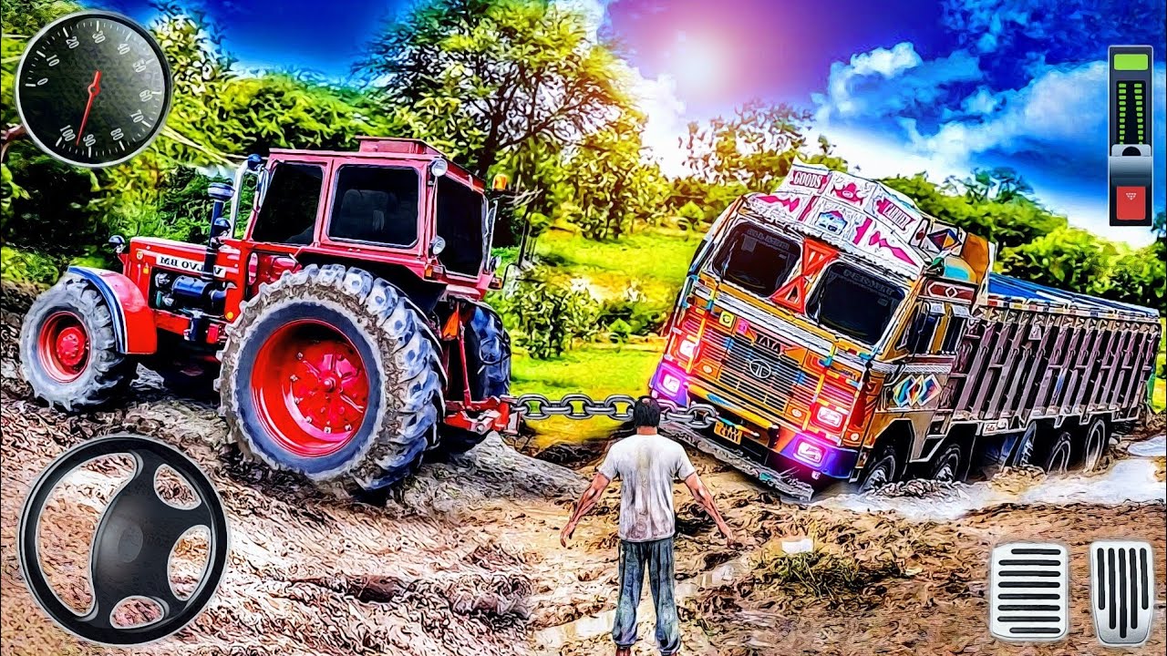 Cargo Tractor Pulling Simulator - Heavy-Duty Tractor Game Offroad 3D ...