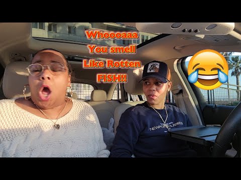 YOU SMELL LIKE ROTTEN FISH PRANK ON MY WIFE!
