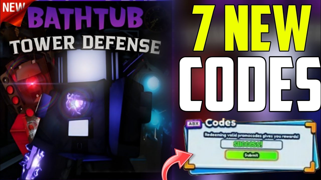 [ UPDATE ] ALL WORKING CODES FOR BATHTUB TOWER DEFENSE! ROBLOX BATHTUB ...