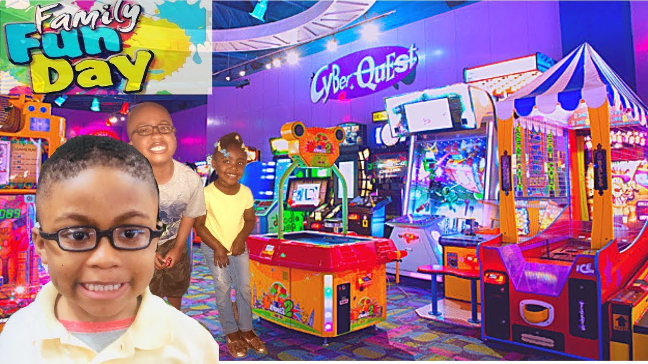 Zabriel Fun Day at Arcade with Sister - YouTube