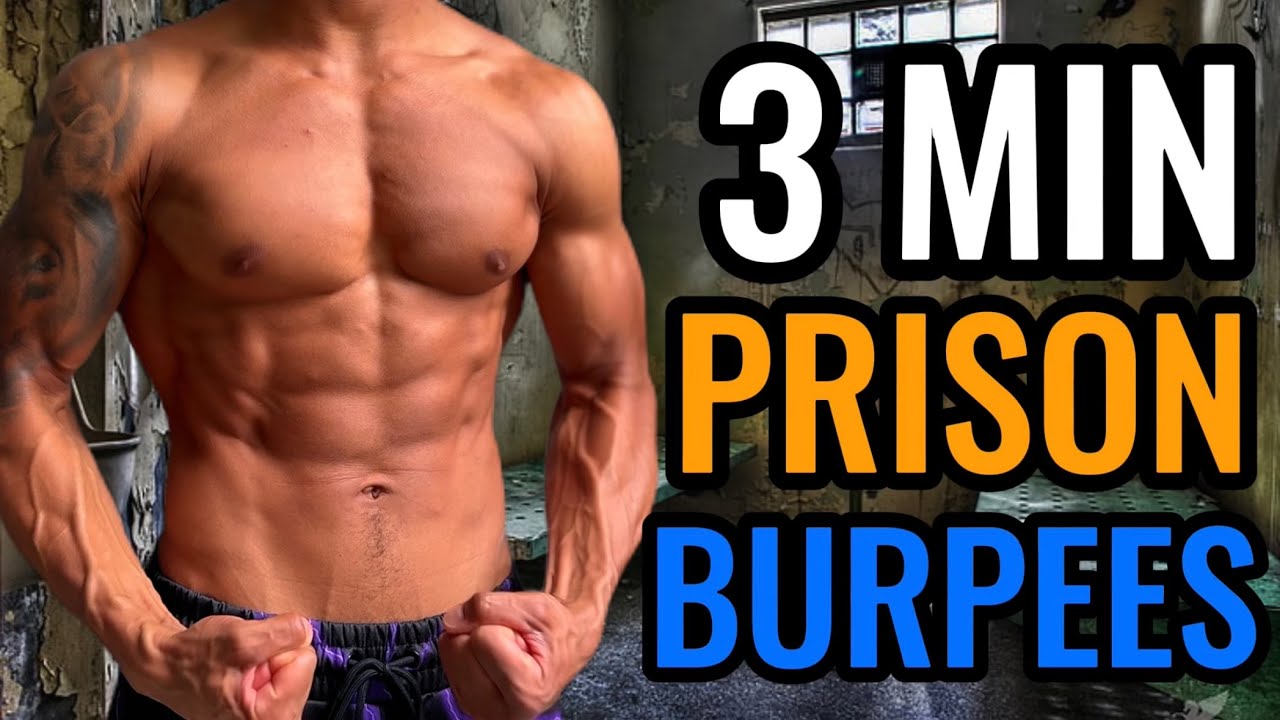 HOME WORKOUT // 3 MINUTE PRISON BURPEES WORKOUT // No Equipment - YouTube