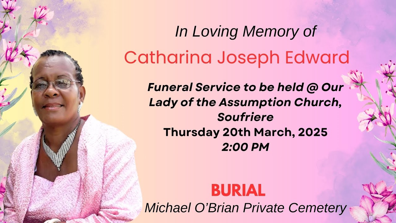 Funeral Service of the Late Catharina Joseph Edward - YouTube