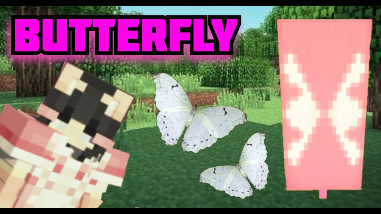 🦋 minecraft cute butterfly banner 🦋 - YouTube