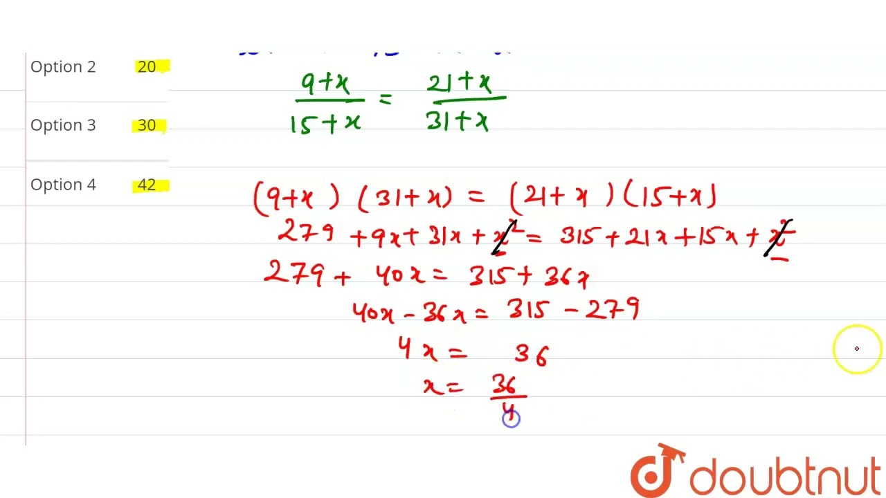 What X Is Added To Each Of 9 15 21 And 31 The Number So Obtained Are In What X Is Added To Each Of 9 15 21 And 31 The Number So Obtained Are In
