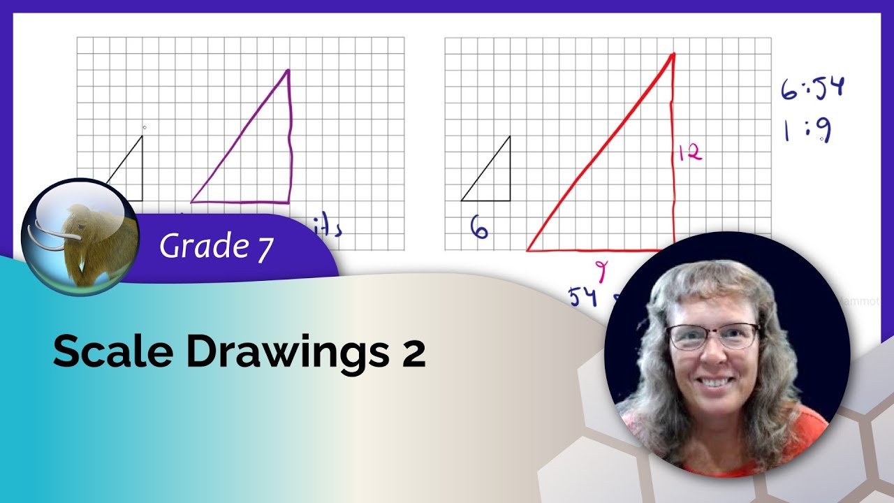 Scale drawings and area (7th grade math) - YouTube