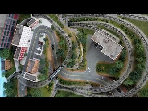 Tiny 2' x 3' N Scale model train layout