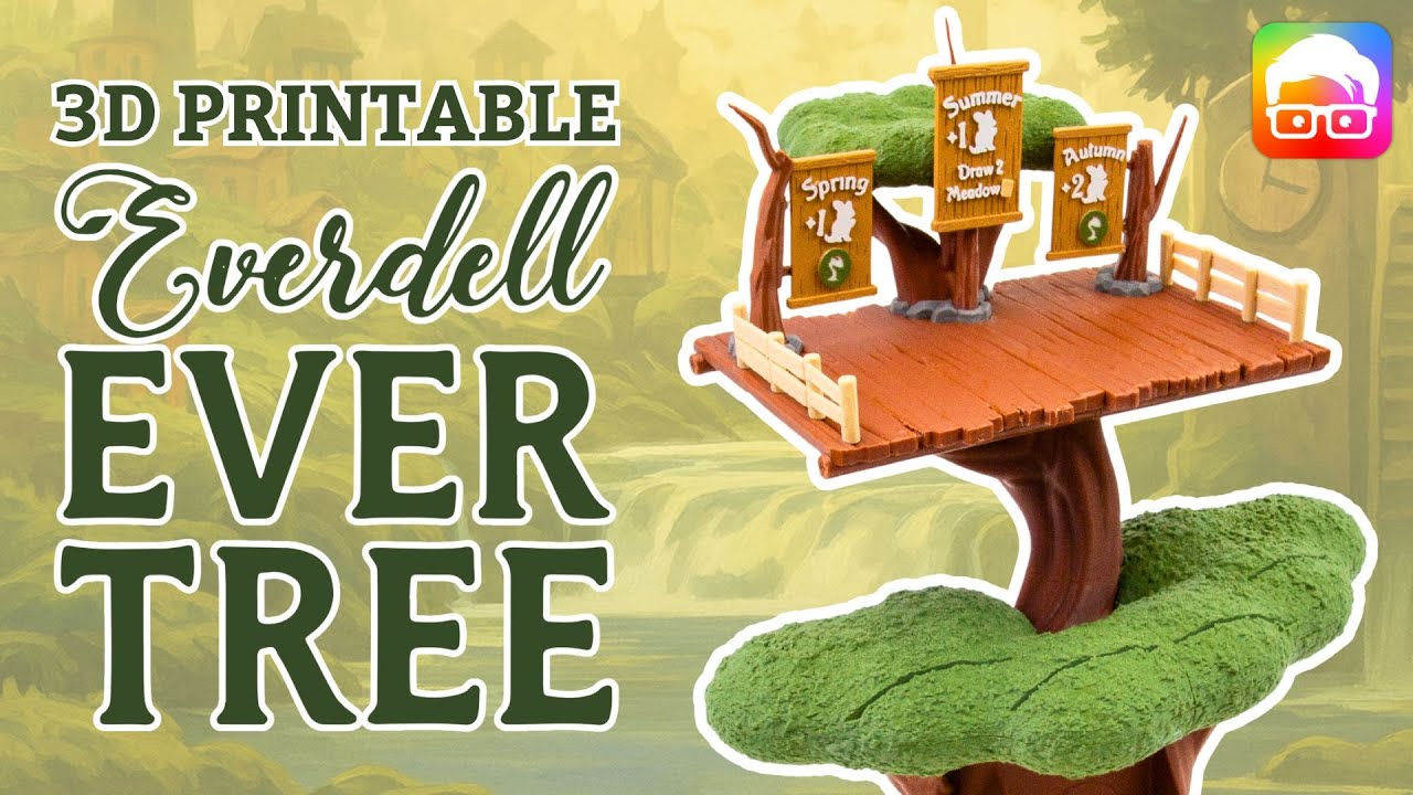 3d Printable Ever Tree for Everdell (assembly video) #ammedia3d ...