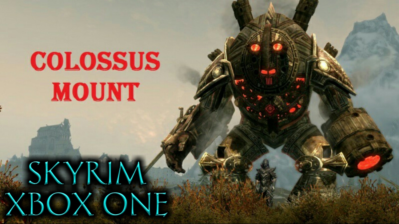 Skyrim SE - Dwarven Colossus Mounts MOD [XB1] - YouTube