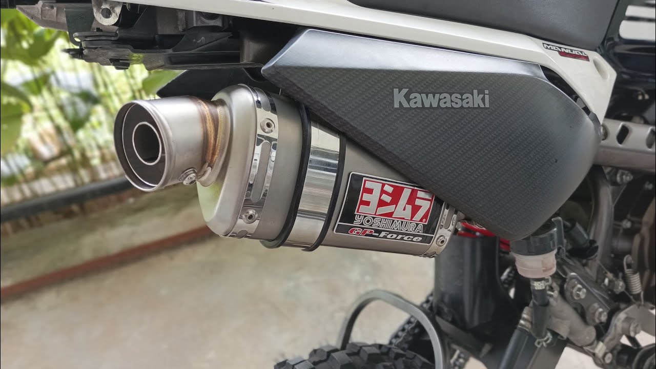 Kawasaki KSR 110 Pro with Yoshimura GP Force copy version - YouTube
