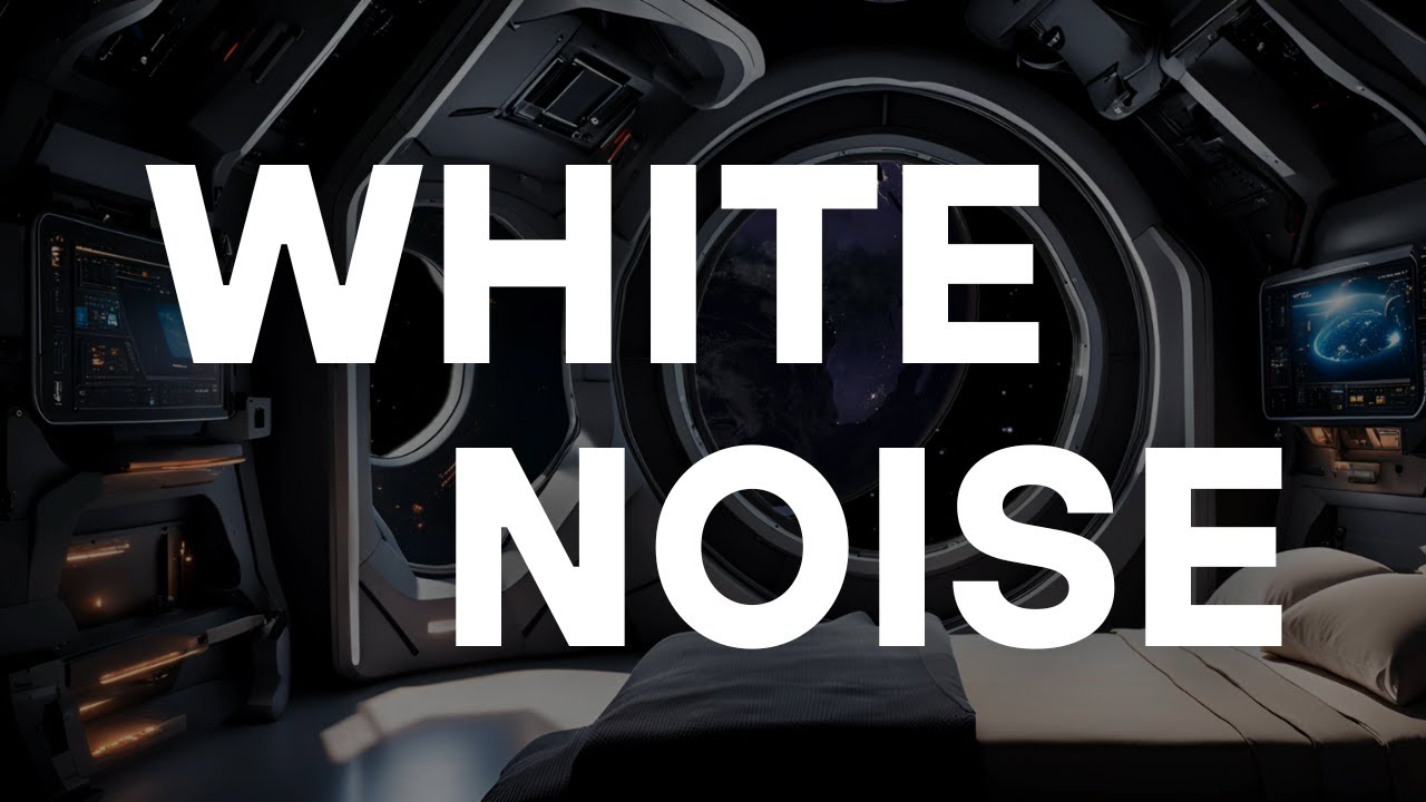 WHITE NOISE for RESTFUL Sleep | Space Capsule Orbits EARTH at Night ...