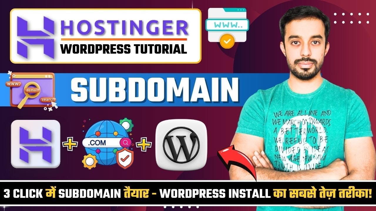 How To Create A Subdomain And Install Wordpress In Hostinger Youtube 5329