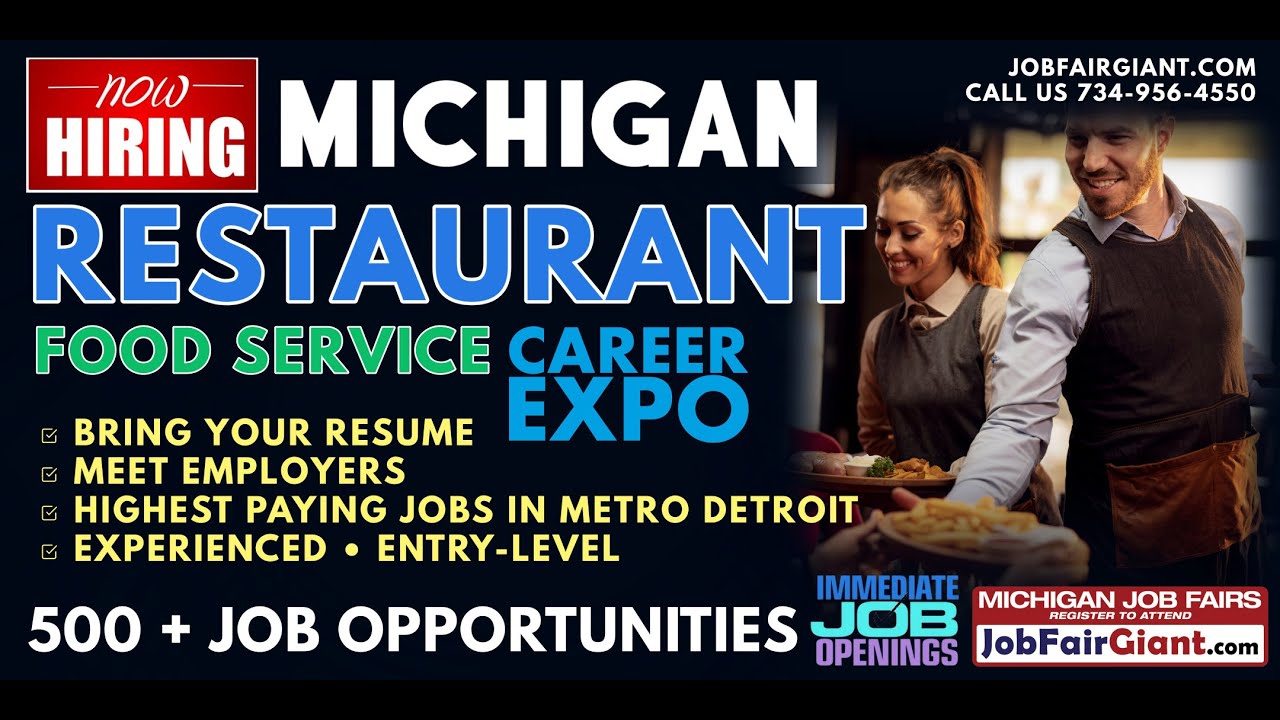 Michigan Restaurant Job Fair – Get Hired or Find Top Talent! - YouTube