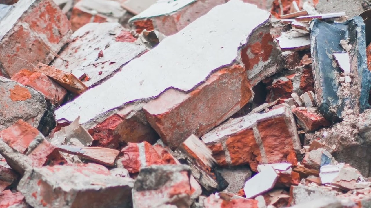 Crash brick debris sound effect - YouTube