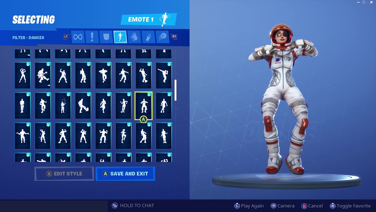 🔥 *UPDATED* Fortnite Moonwalker Skin Outfit Showcase with All Dances ...