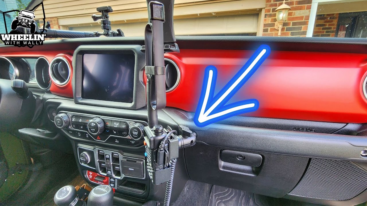 Jeep Gladiator Grab Bar Radio Mount Install | BulletPoint Mounting ...