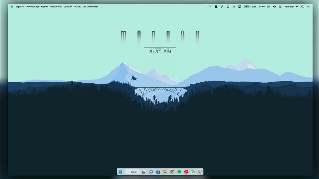 Best Look For Windows 11 | Rainmeter | Win CustoMize - YouTube