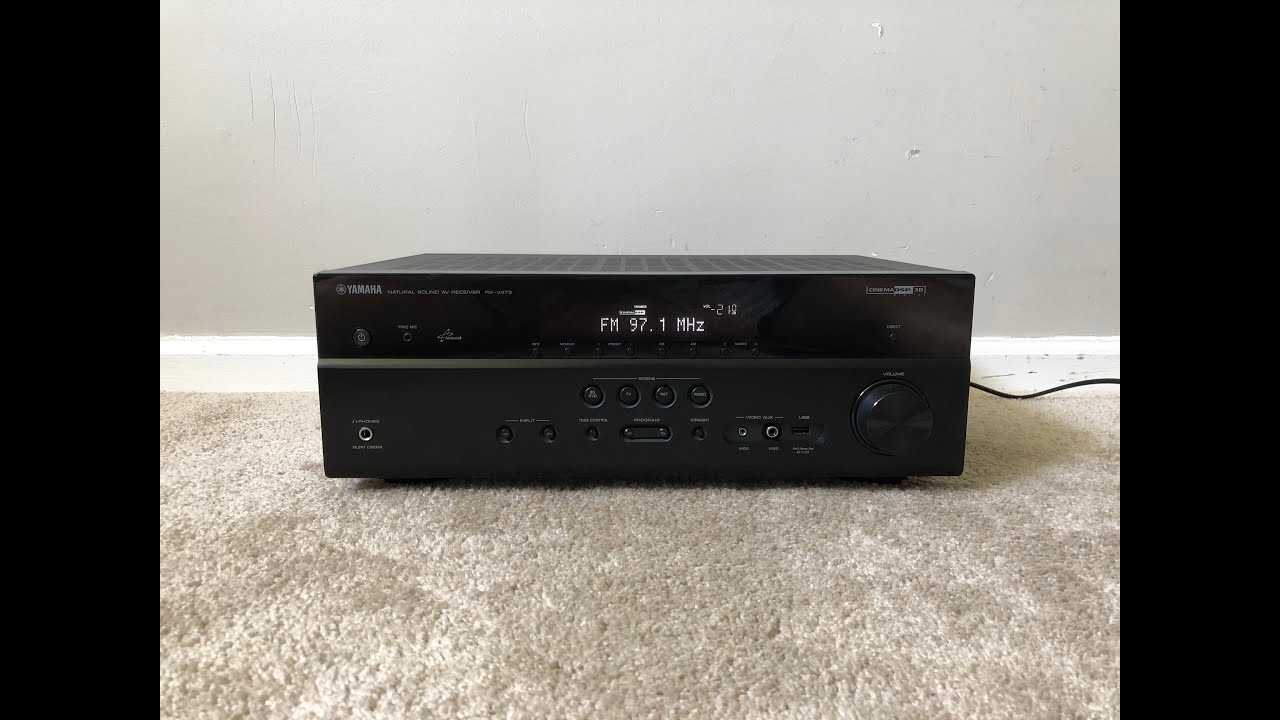 Yamaha RX-V473 5.1 HDMI Home Theater Surround Receiver - YouTube