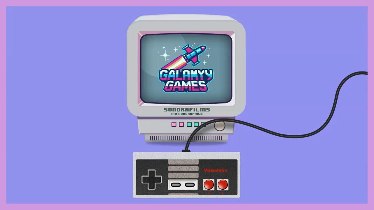 Retro Gaming Logo Intro Video - After Effects Template - YouTube