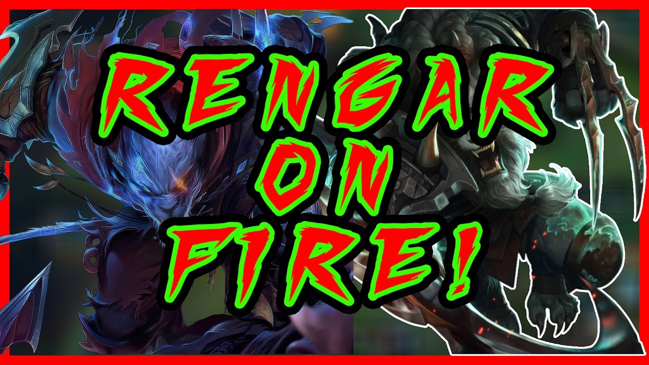 Rengar On Fire Funny Moments League of Legends ! [Edit. Gameplay ...