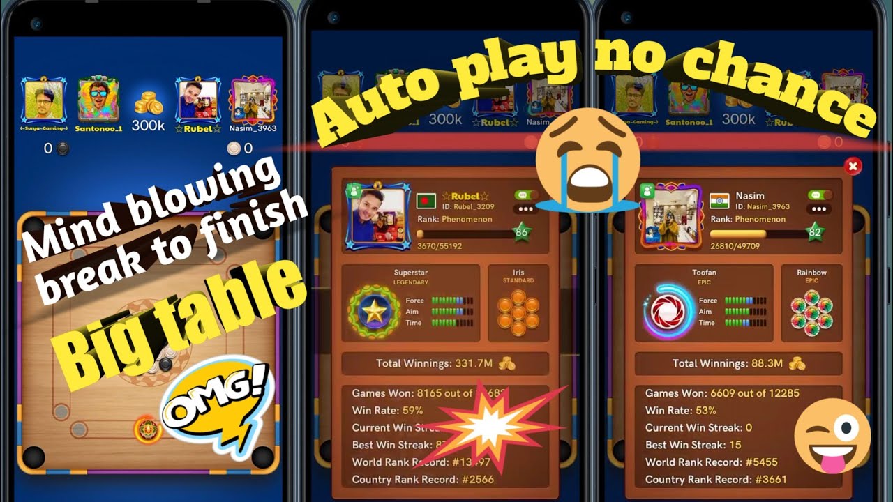 😀 very funny or master mind game play ️ Big table 🥵🔥Auto play Rip 👺 😭😭 ...
