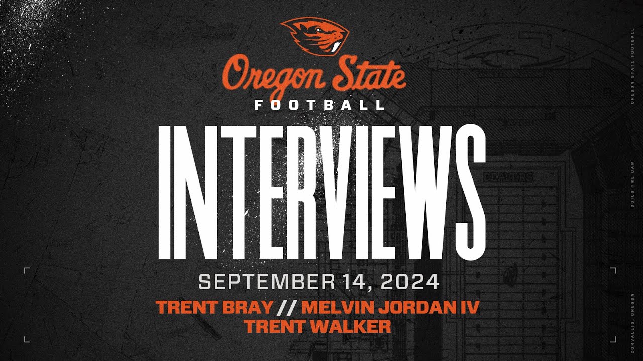 Oregon State Football Post-Game Interviews: vs. Oregon (9/14/24) - YouTube