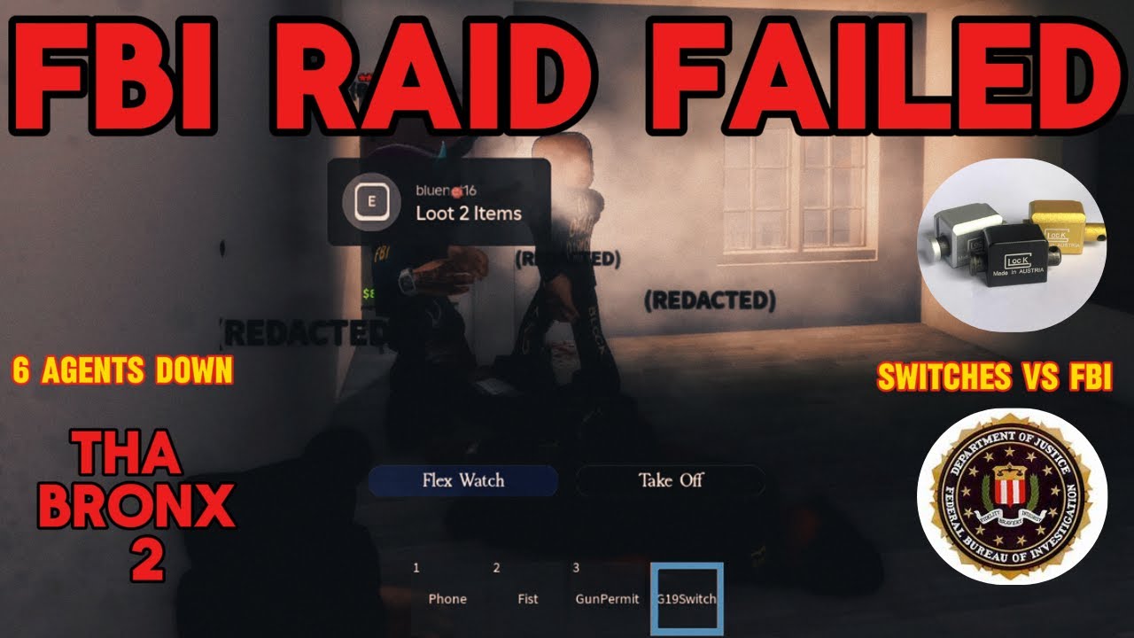 SWITCHES VS FBI | 6 AGENTS DOWN IN THA BRONX 2 (ROBLOX) - YouTube