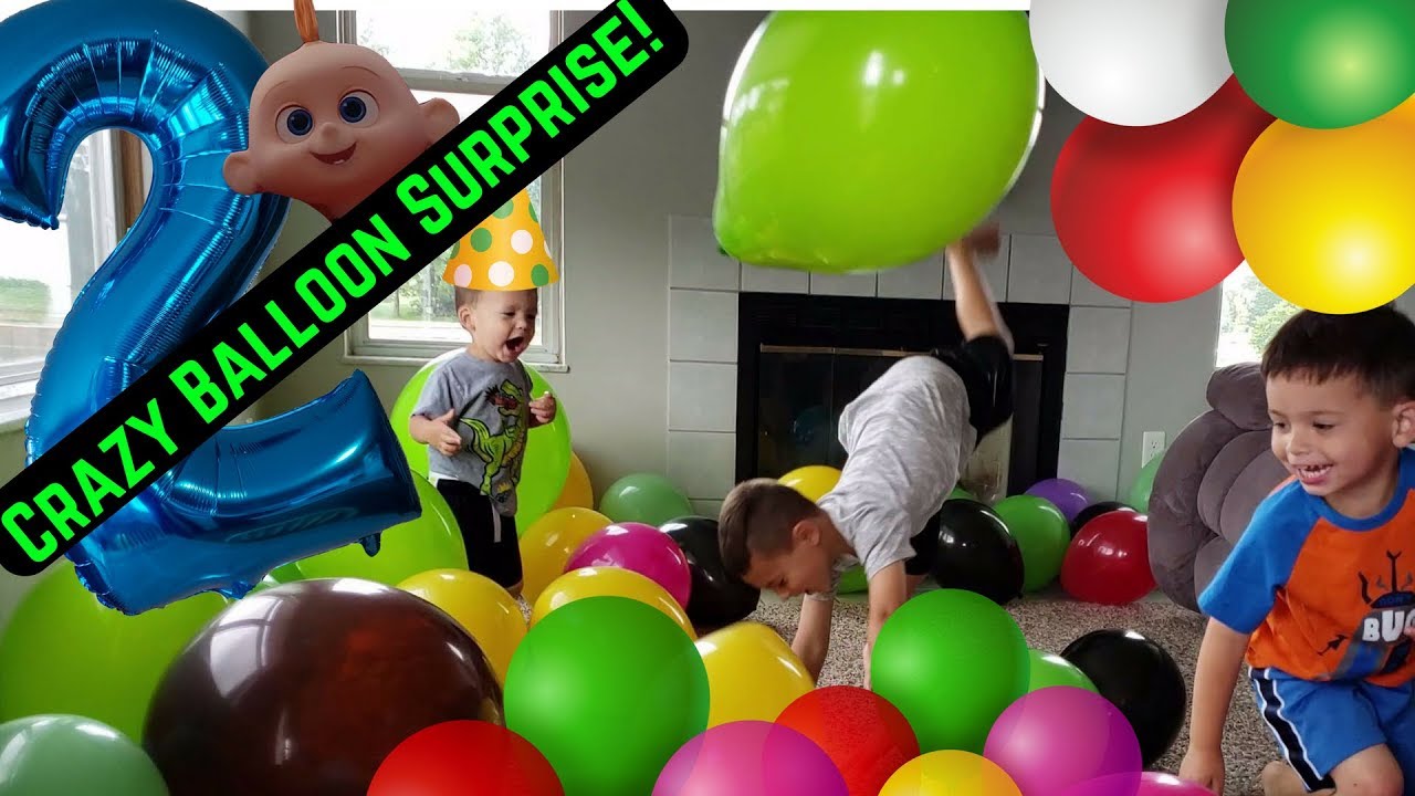Birthday Party! Crazy Balloons! - YouTube
