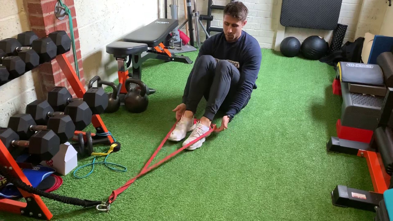 Banded Hamstring Curl - YouTube
