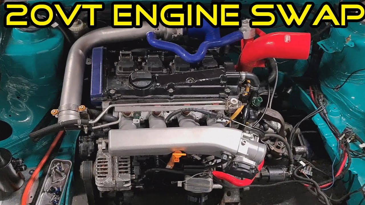 MK3 GOLF 1.8T ENGINE INSTALL - YouTube