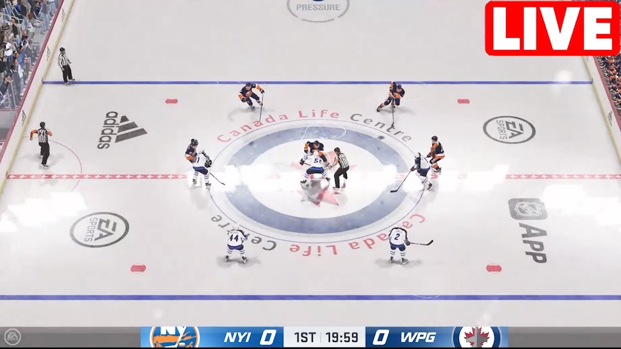 NHL LIVE - Winnipeg Jets vs New York Islanders - 16th Jan 2024 | NHL ...