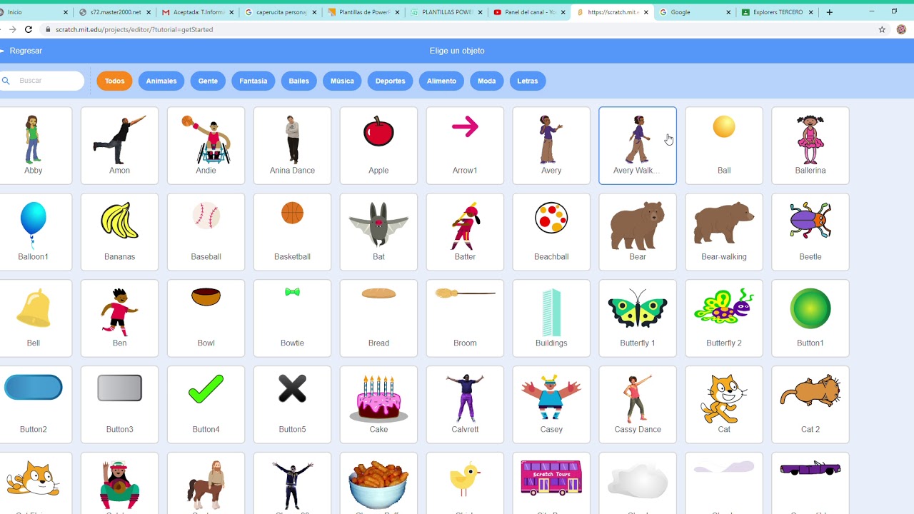Elementos Básicos de Scratch - YouTube
