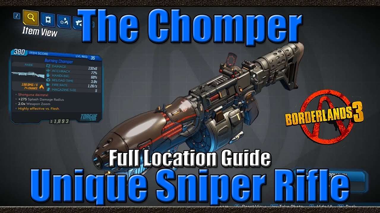 Borderlands 3 | The Chomper | Unique Shotgun | Full Location Guide ...