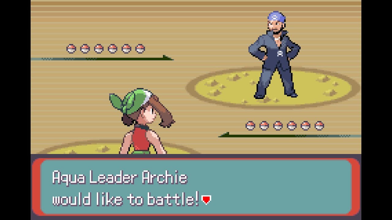 Pokemon Emerald Imperium • Aqua Leader Archie - Seafloor Cavern - YouTube