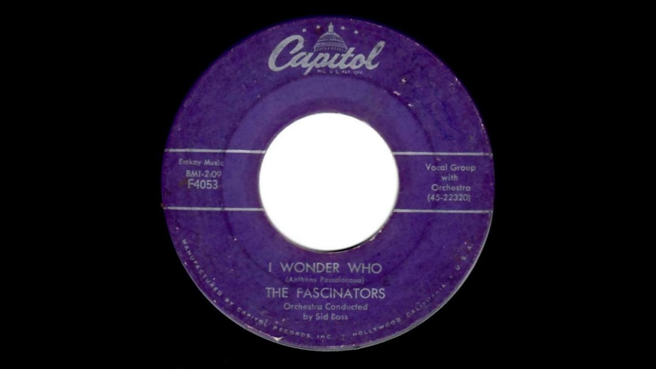 The Fascinators - I Wonder Who 1958 UT - YouTube