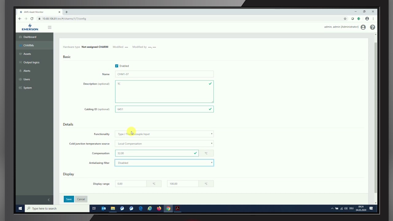 AMS Asset Monitor: How to configure a TC CHARM - YouTube