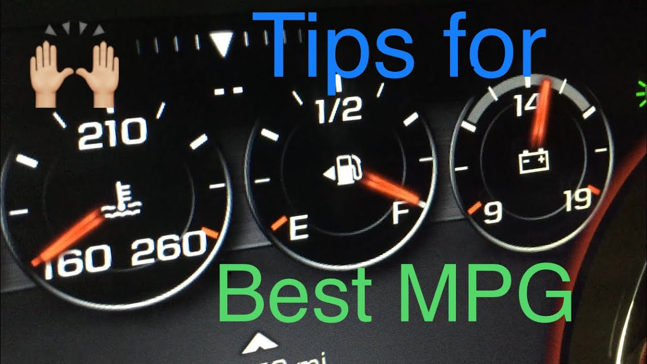 How to get the best gas milage: Best MPG, Best fuel economy Tips - YouTube