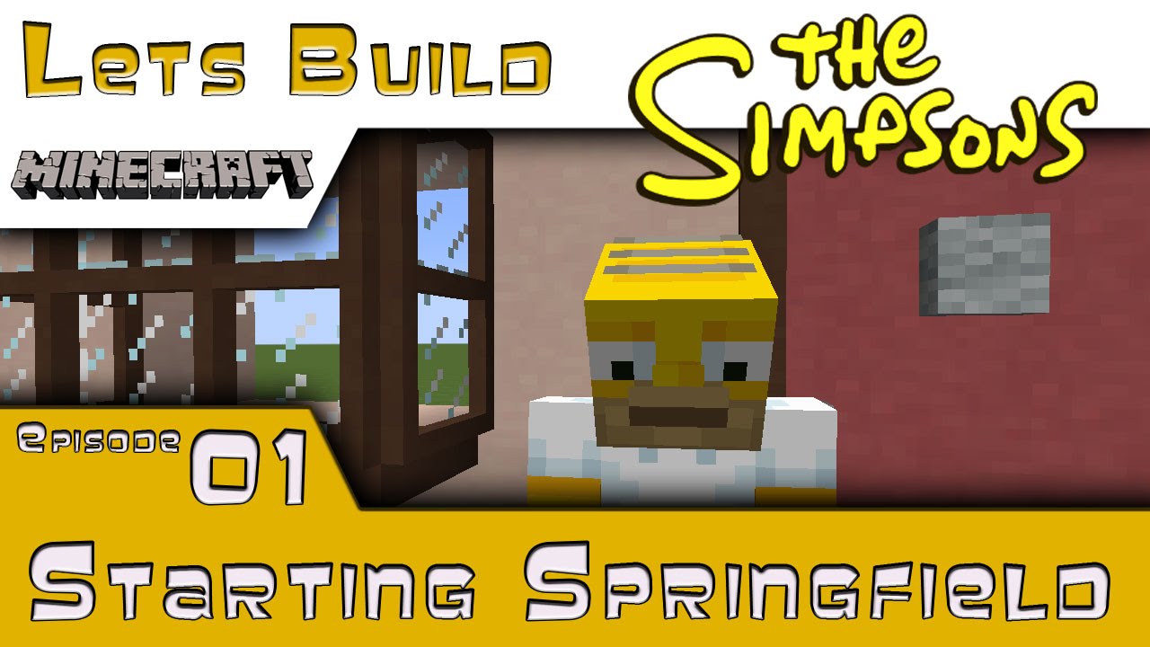 Minecraft :: Springfield Lets Build :: Starting Springfield :: E1 - YouTube