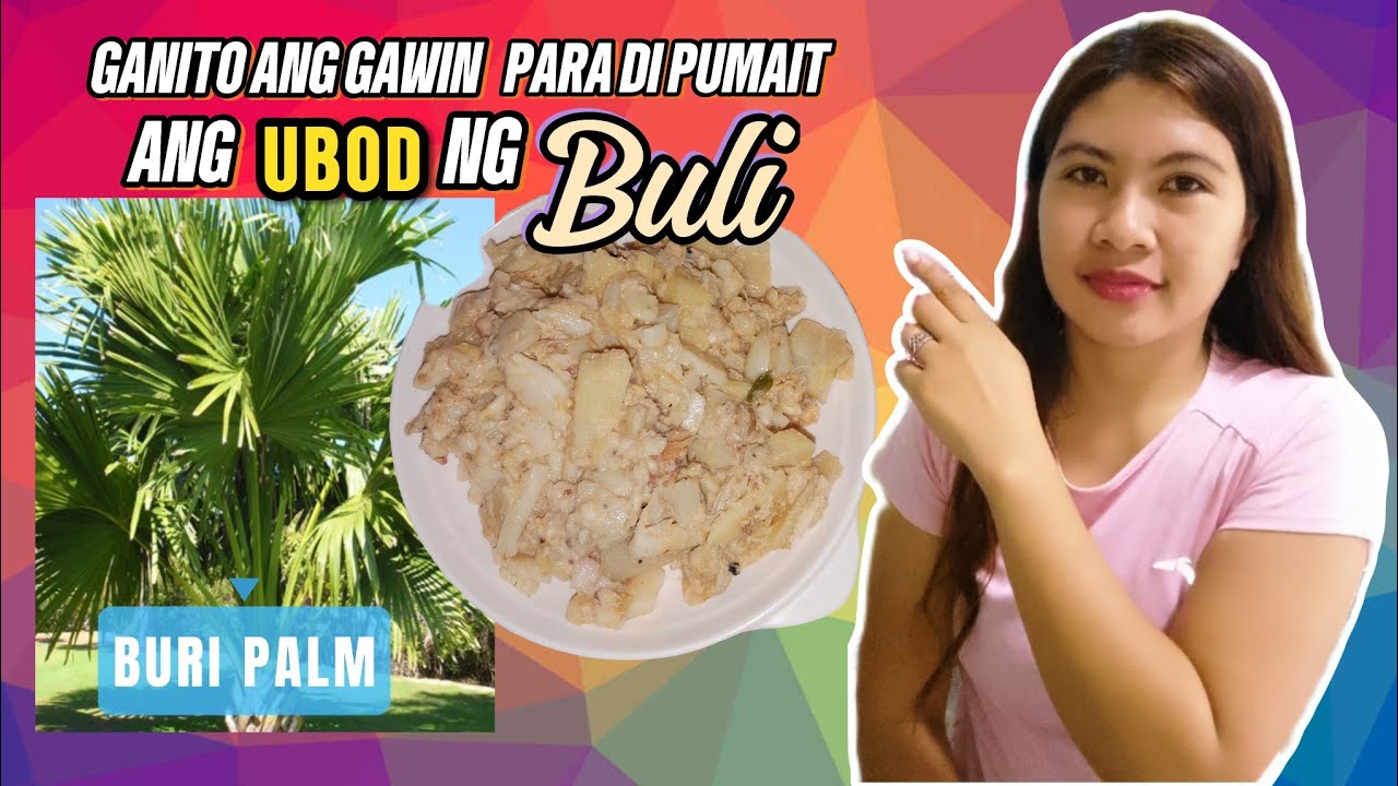 Pagluluto ng ubod ng buli na hindi mapait - YouTube