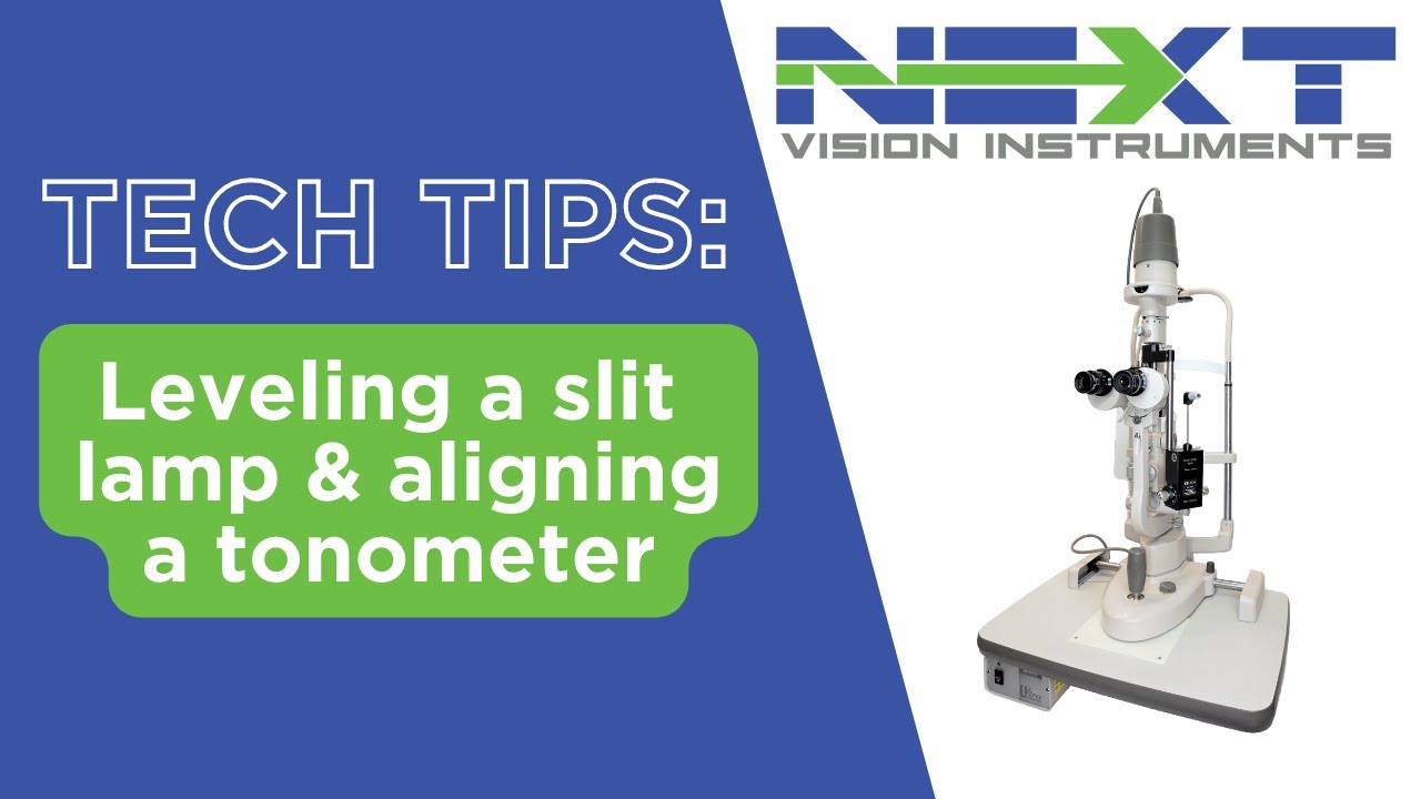 How-To Level Slit Lamp & Align Tonometer - YouTube