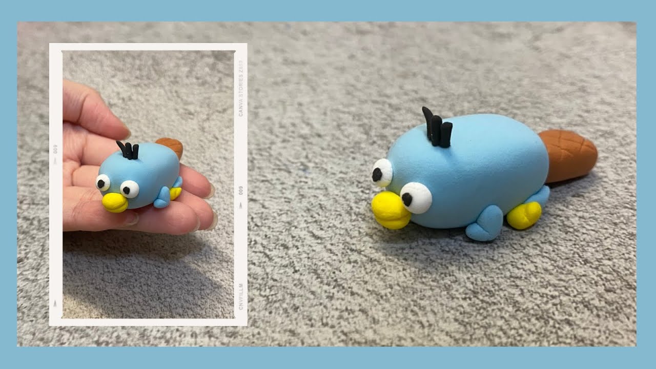 Crafting a Unique Perry the Platypus Clay Figure from Dry Clay: Step-by ...