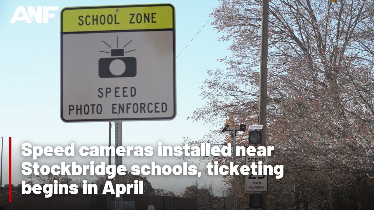 Speed cameras installed near Stockbridge schools - YouTube