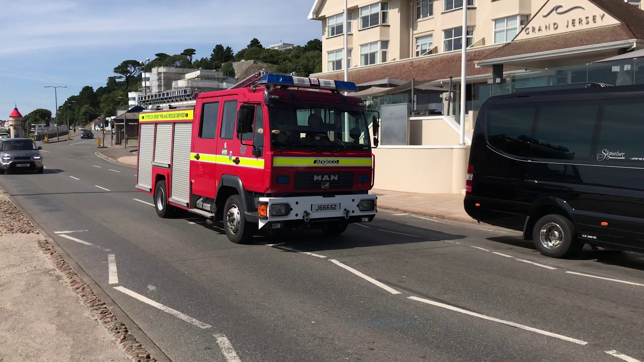 States of Jersey Fire & Rescue Responding - Driver Training? - YouTube