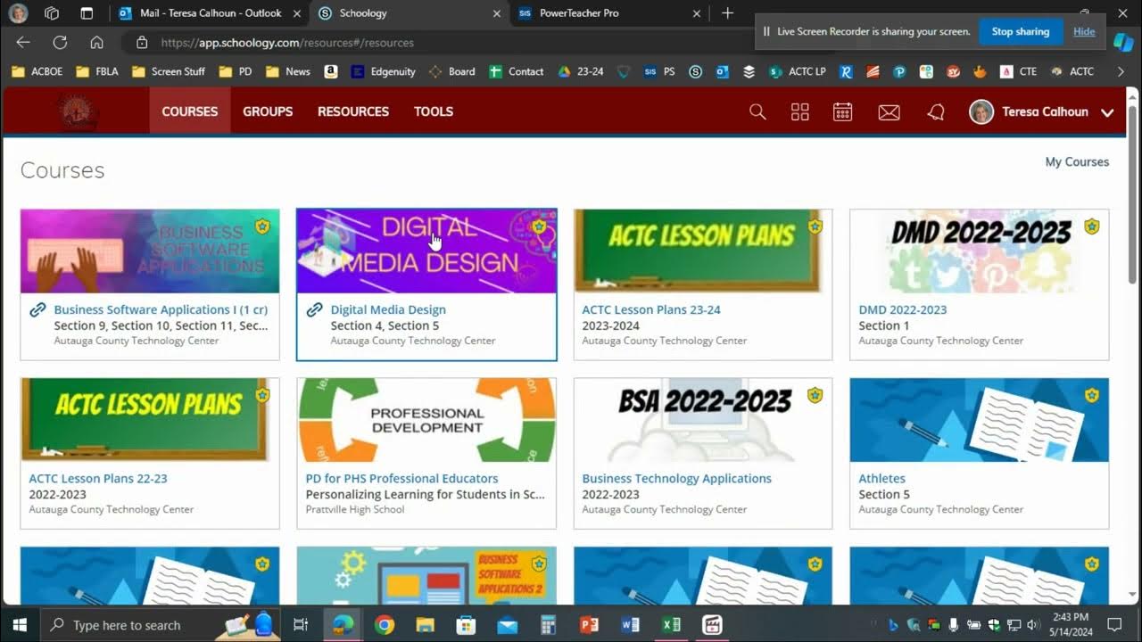 Schoology how to backup class files for future use 2023-2024 - YouTube