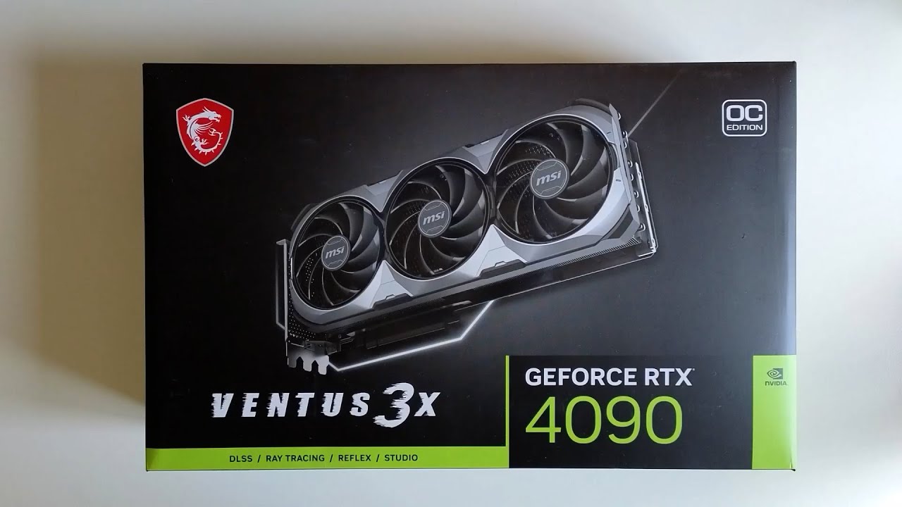 Unboxing MSI GeForce RTX 4090 VENTUS 3X 24G OC Graphics Card YouTube