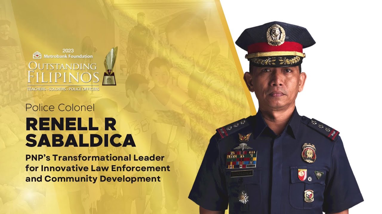 2023 Outstanding Filipino Police Colonel Renell R Sabaldica # ...