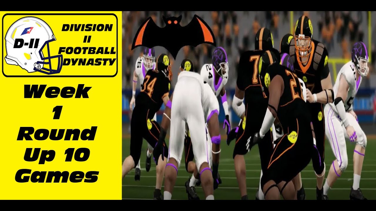 D2 Football Dynasty Week 1 Round up - YouTube