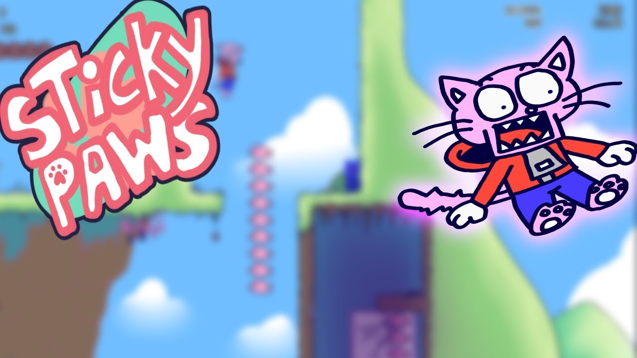 Meow Moew - Sticky Paws - Sticky Paws Gameplay - YouTube