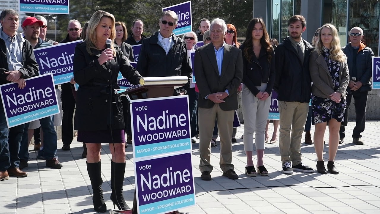 Nadine Woodward announces run for Spokane mayor - YouTube