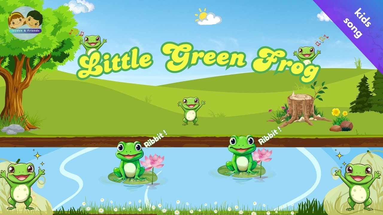 "Little Green Frog" | Sing and Dance | Kids Song | Lagu anak bahasa ...