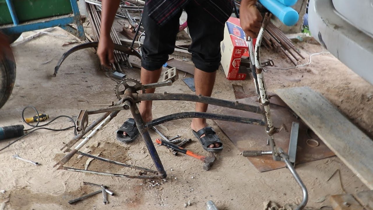 Amazing DIY - Making Water Bike Boat From PVC Pipe & Old Bicycle ...